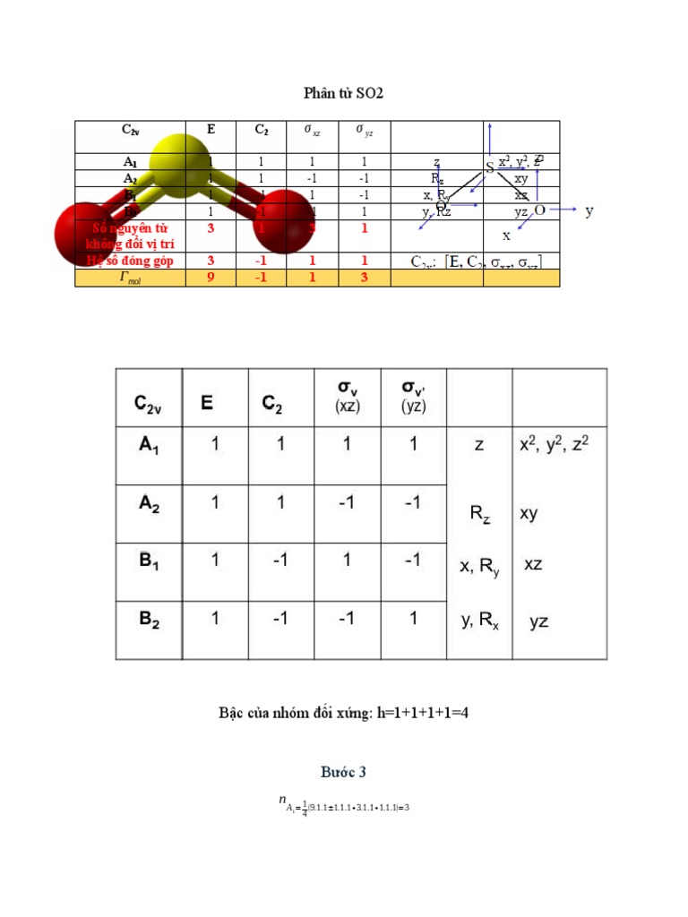 Nhóm 1 (Phổ) SO2 | PDF