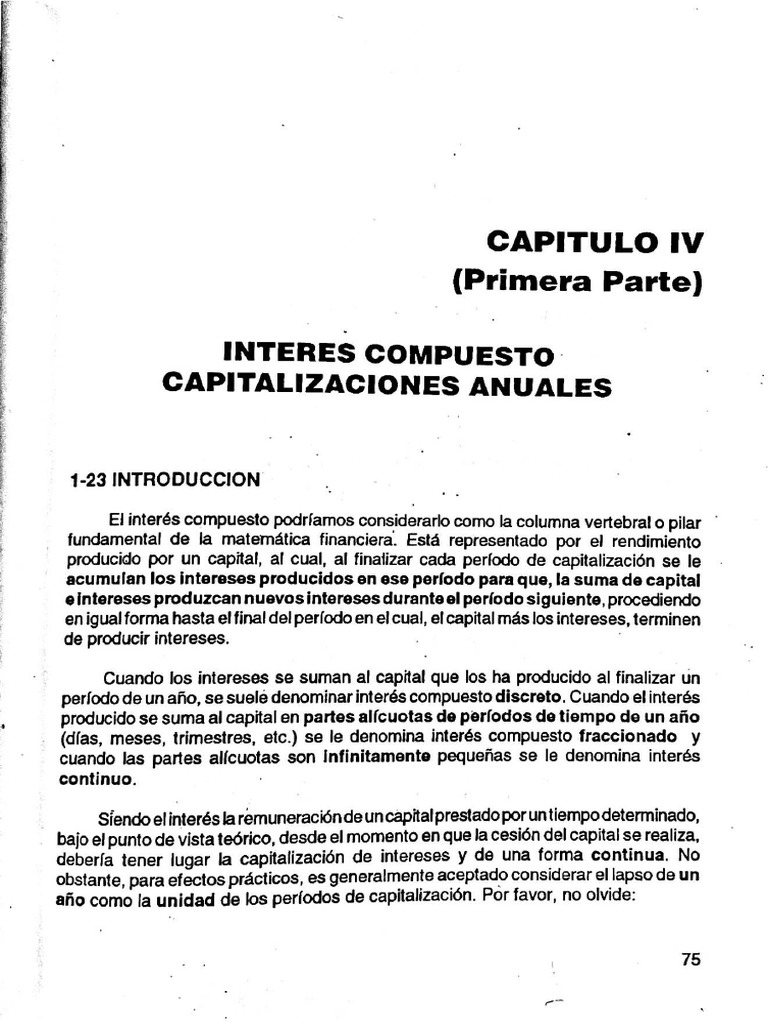 Interes Compuesto | PDF