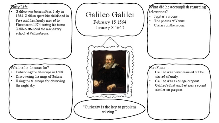Activity - Galileo Galilei Info Page | PDF