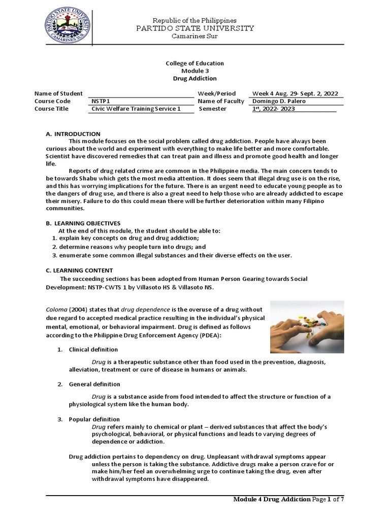 Module 3 NSTP1 Final | PDF | Cannabis (Drug) | Drugs
