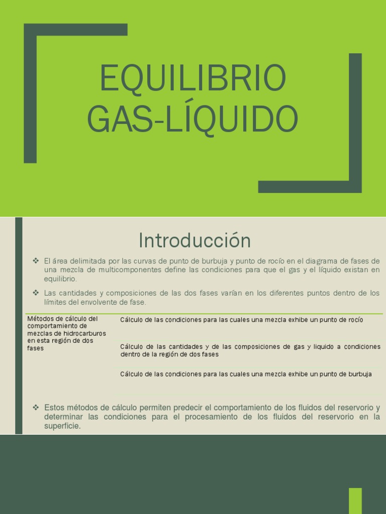 Equilibrio Gas-Liquido Solucion Ideal | PDF | Gases | Fase (materia)