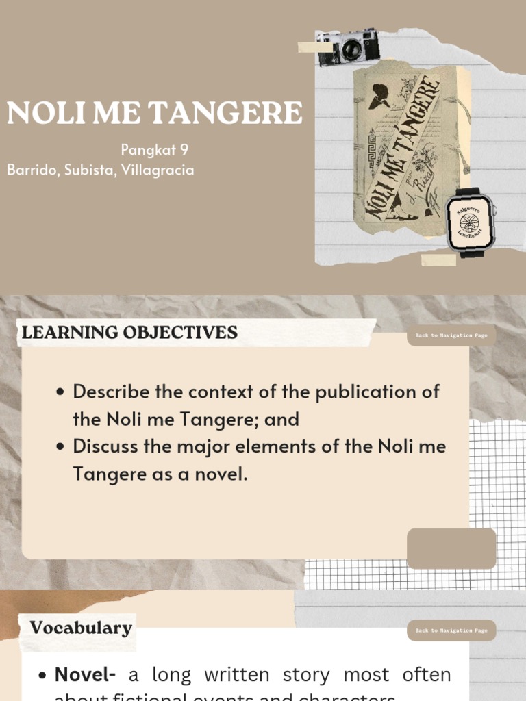 Chapter 9 Noli Me Tangere | PDF
