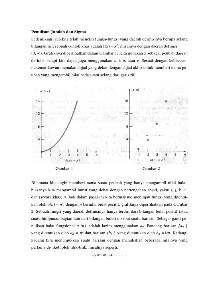 Notasi Jumlah Dan Sigma T | PDF