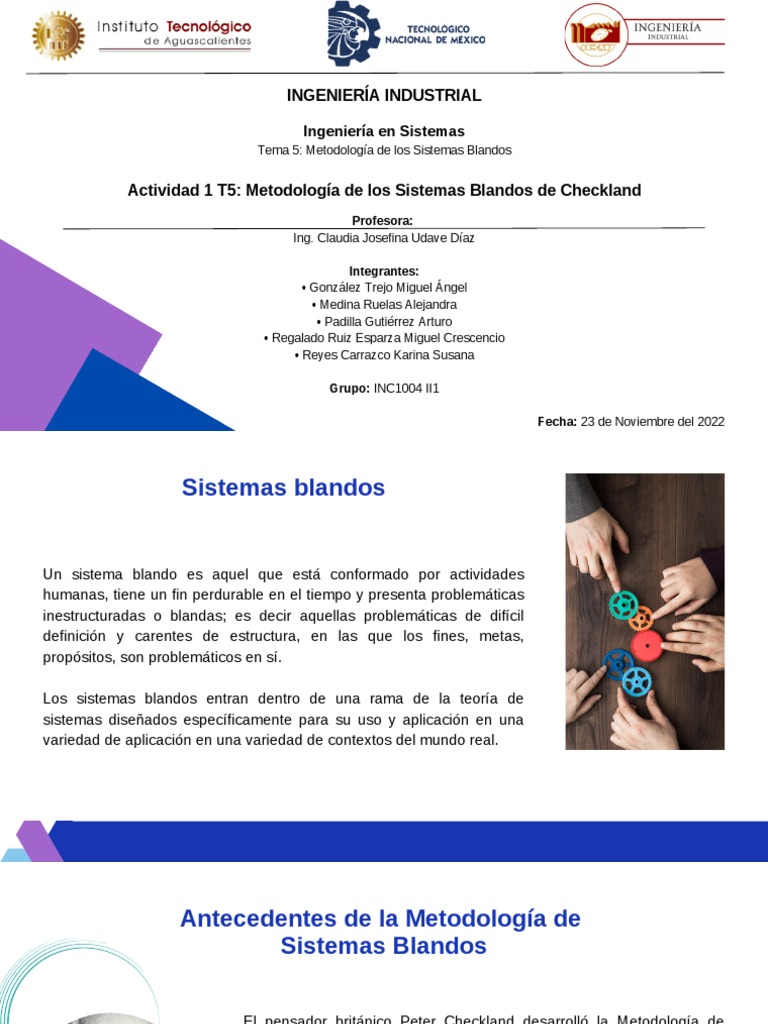 Metodología de Los Sistemas Blandos de Checkland | Descargar gratis PDF ...