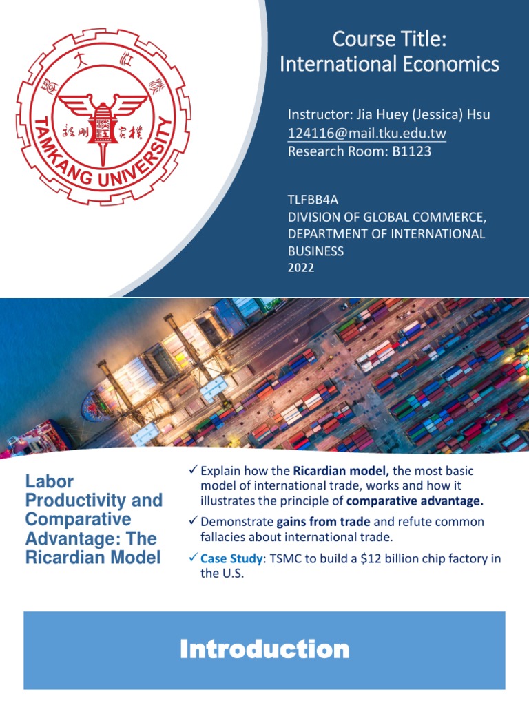 Ricardian Model in International Trade | PDF | Comparative Advantage ...