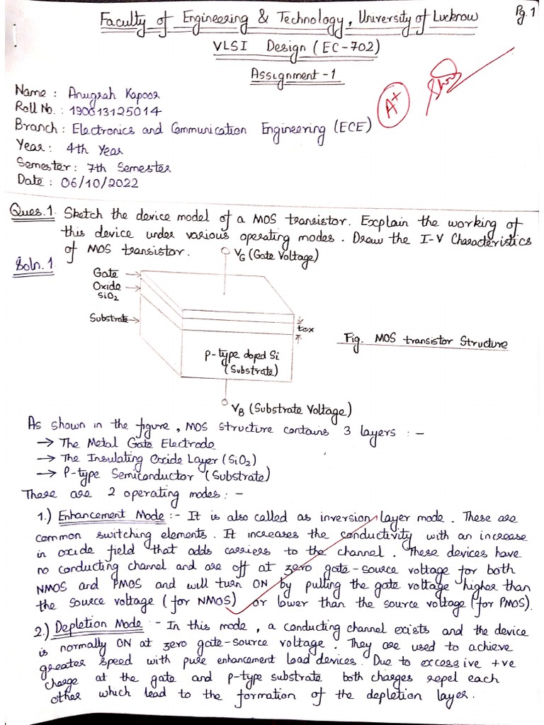 VLSI Design Assignment - 1 | PDF