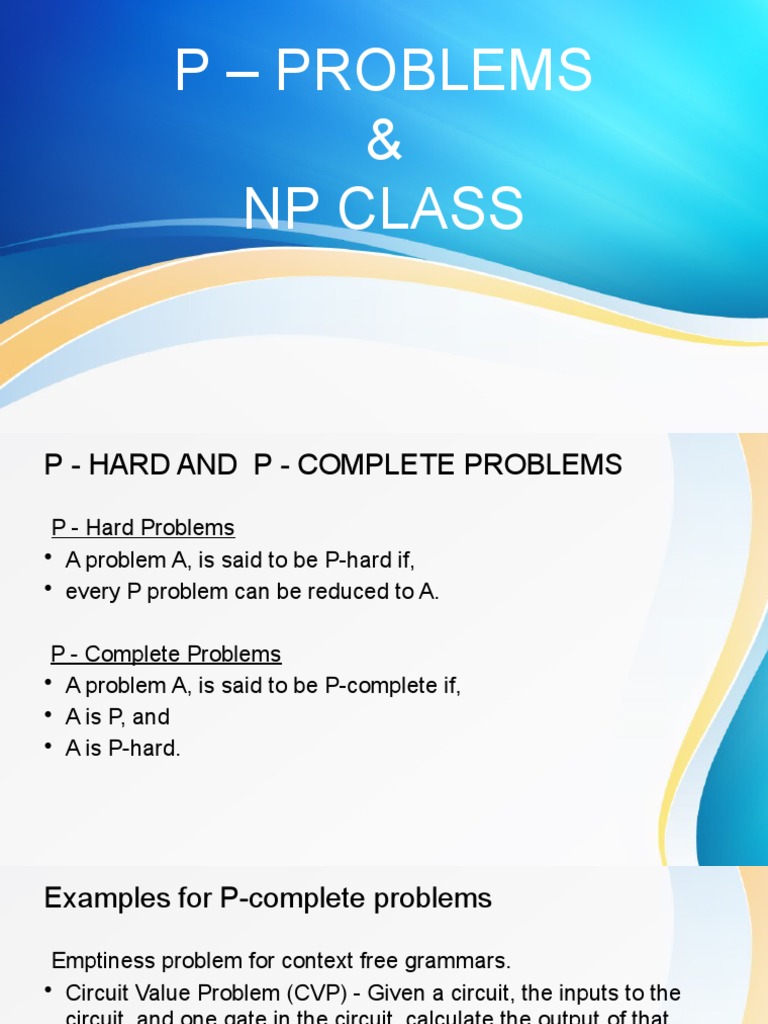 NP CLASS(s) | PDF | Computational Complexity Theory | Time Complexity NP CLASS(s) | PDF | Computational Complexity Theory | Time Complexity