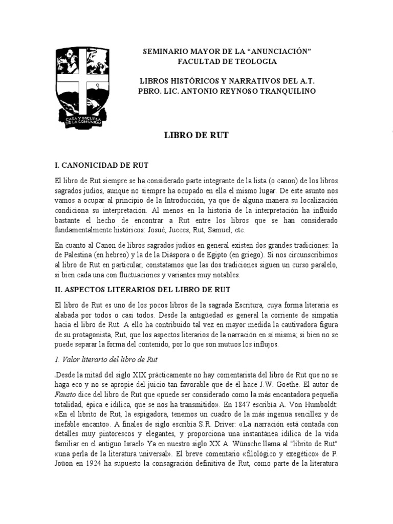 Libro de Rut | PDF | Libro de rut | Noemí (figura bíblica)