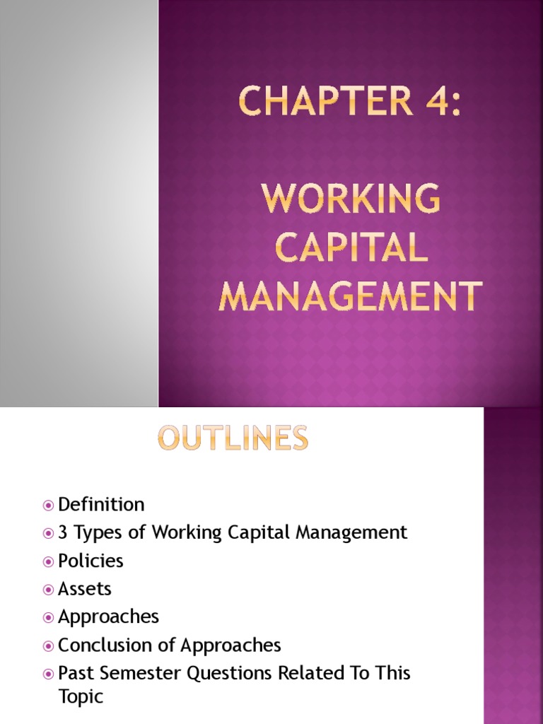 Working Capital Management Approaches | PDF | Working Capital | Investing