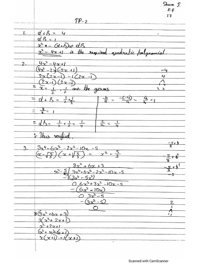 Polynomial 2 | PDF