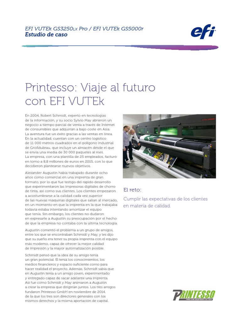 Efi Vutek gs3250lx Pro Printesso Cs Uk Web Final | PDF | Impresora ...