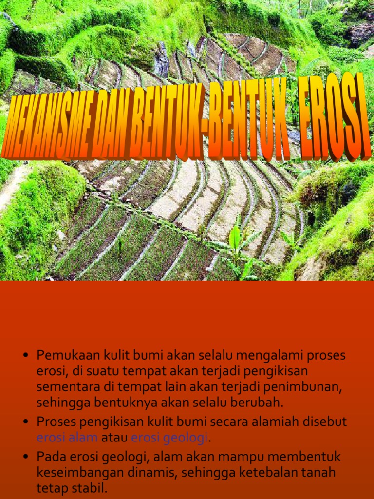 Mekanisme Dan Bentuk Erosi | PDF | Perjalanan | Sains & Matematika