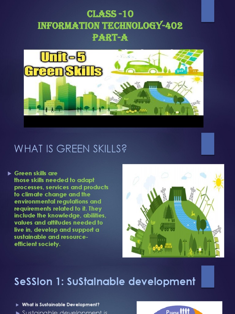 Green Skills | PDF | Sustainability | Resource