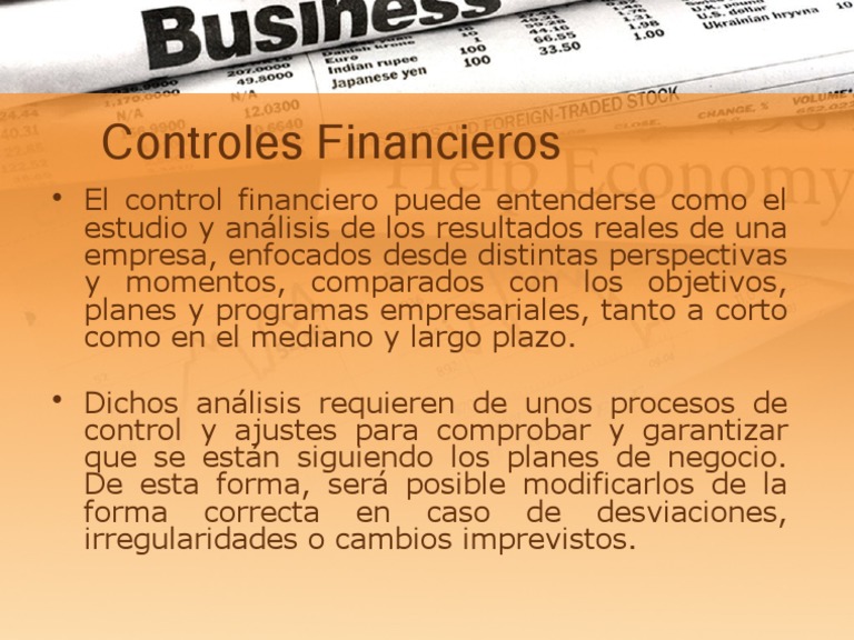 Controles Financieros | PDF