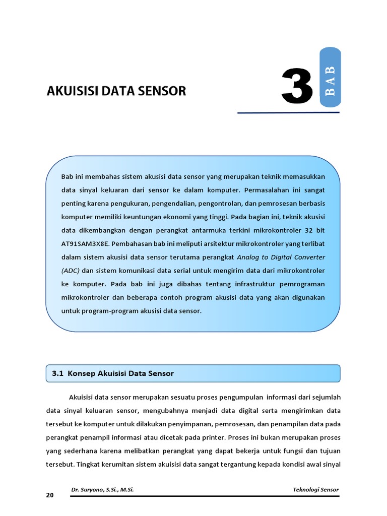 M9 Akuisisi Data Sensor | PDF