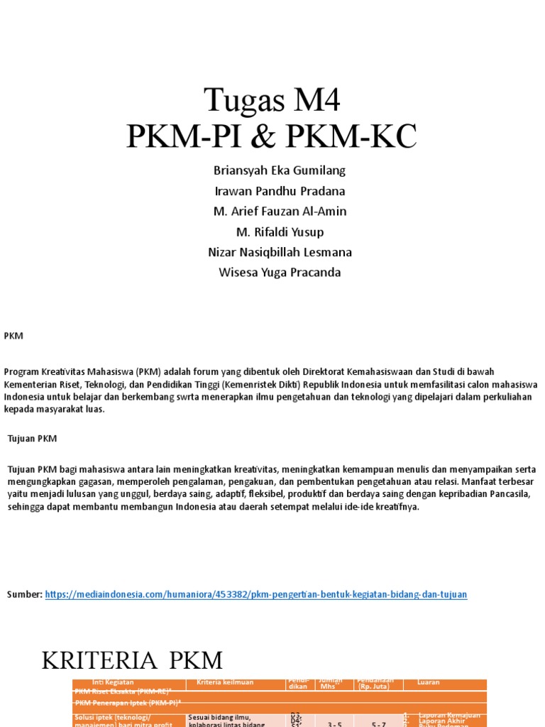 PKM Pi & KC | PDF