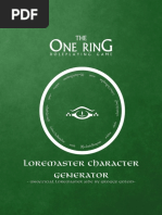 The One Ring 2ed Cheat Sheet V2.5 | PDF | Wisdom | Risk