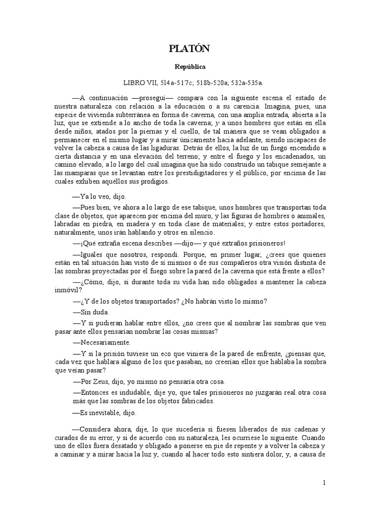 Textos Platón | PDF | Esencia | Verdad