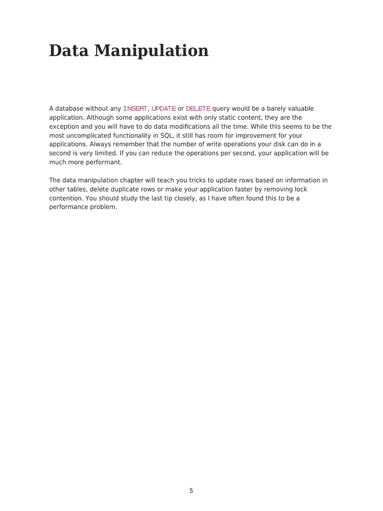 Sqlfordevscom Next Level Database Techniques For Developers Pages 5 10 | PDF | Databases ...