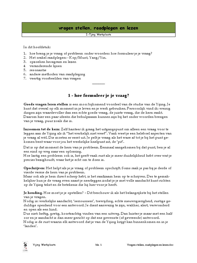 Vragen Stellen Raadplegen en Lezen | PDF