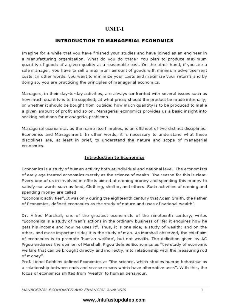 Mefa R19 - Unit-1 | PDF | Economics | Elasticity (Economics)