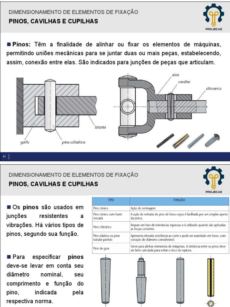 Elementos de Máquinas - Pinos | PDF
