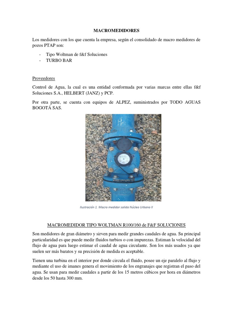 MACROMEDIDORES | PDF | Agua | Medición
