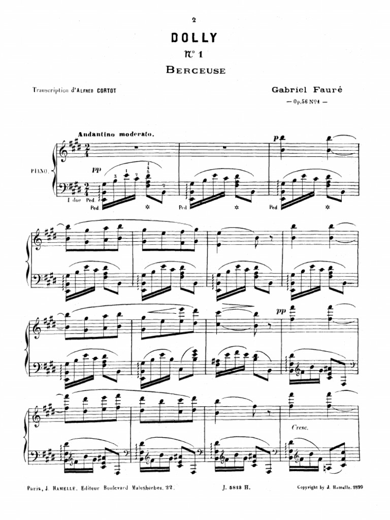 Faure_Dolly_Suite__Op._56__trans._Cortot_-_solo_piano_ | PDF