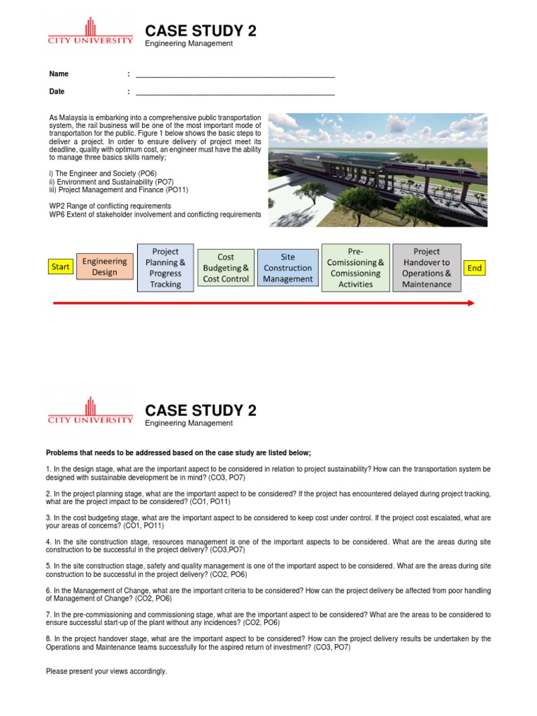 Rail Project Management Case Study | PDF