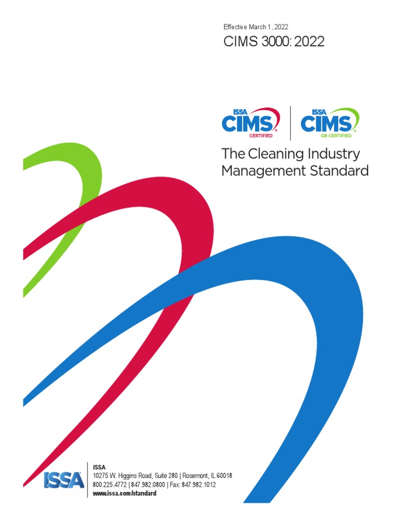 Cims Standard April 2022 | PDF | Occupational Safety And Health | Safety