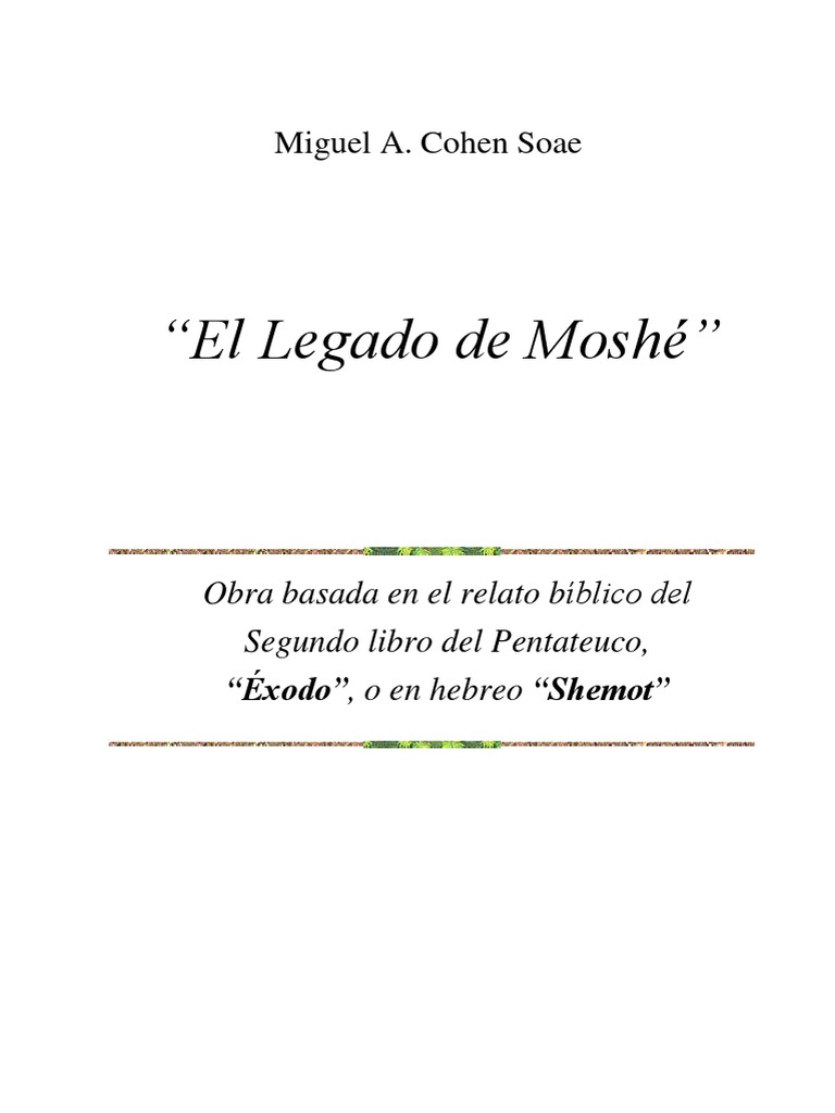 Moises | PDF | Libro del éxodo | Traducciones