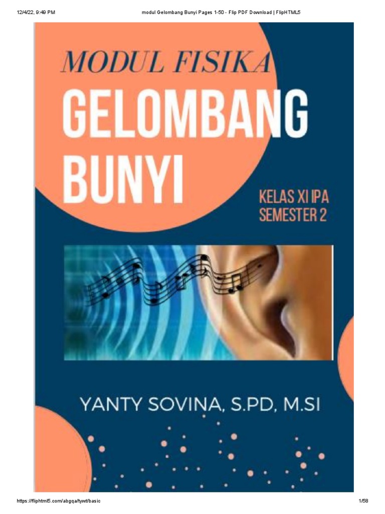 Modul Gelombang Bunyi Pages 1-50 - Flip PDF Download - FlipHTML5 | PDF