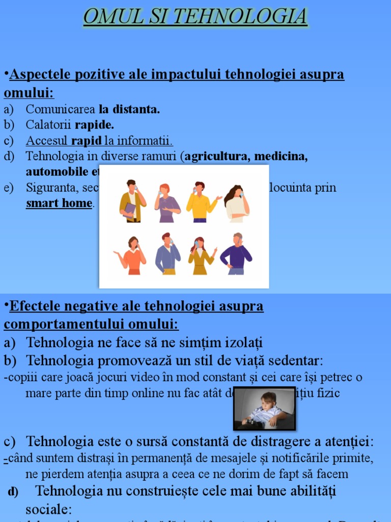 Proiect Bio Omul Si Tehnologia | PDF