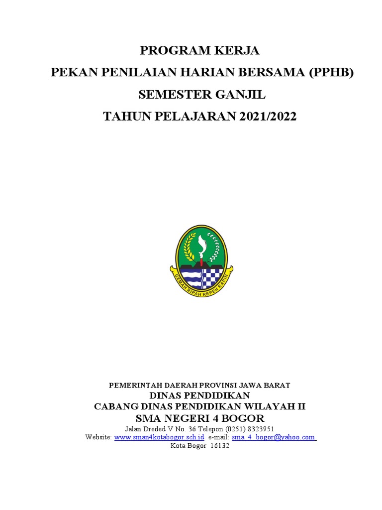 0 Program Kerja PPHB 2021 | PDF