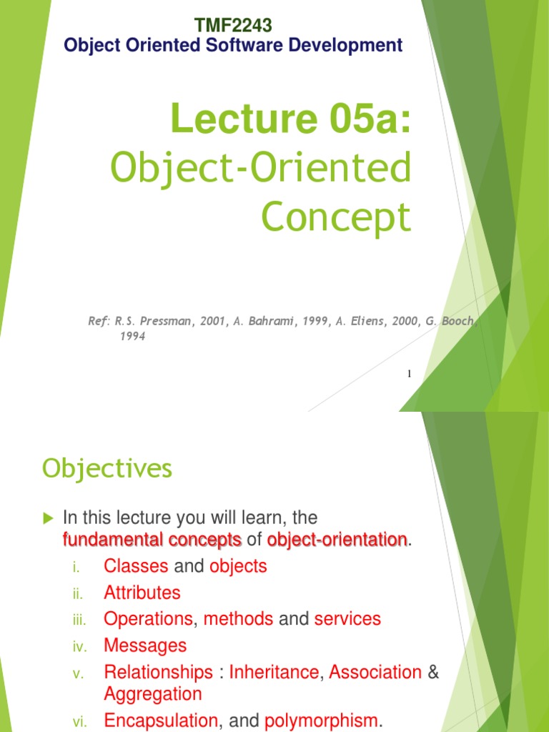 Oo Concepts Pdf Inheritance Object Oriented Programming Class Computer Programming