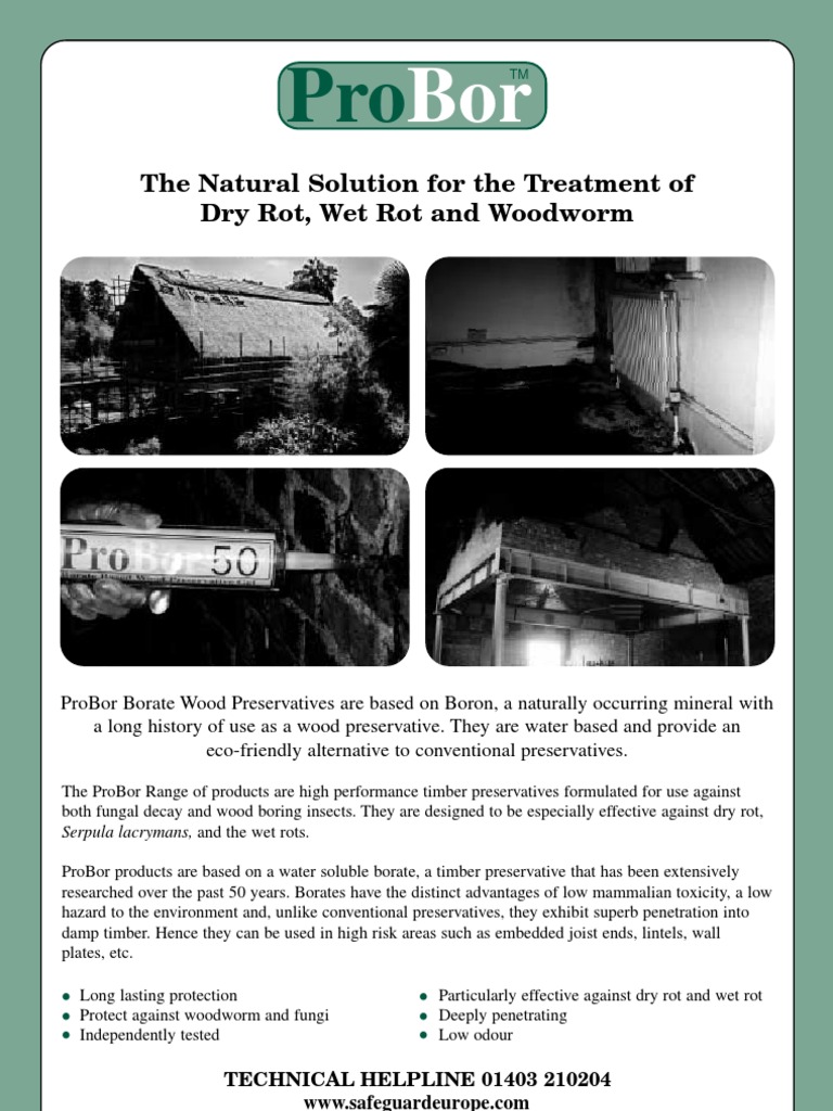 Probor Datasheet | Download Free PDF | Lumber | Chemistry