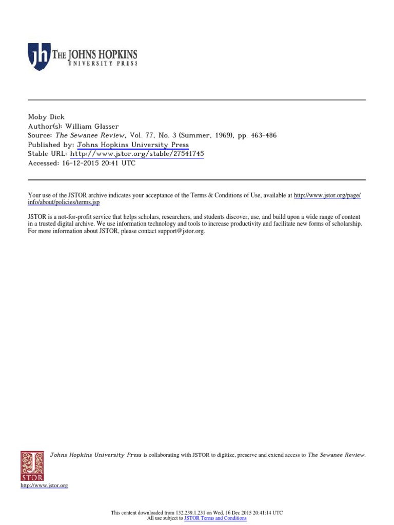 Moby Dick | PDF | Captain Ahab | Moby Dick