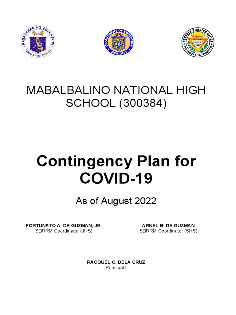 COVID 19 ConPlan Template | PDF | Microbiology | Public Health