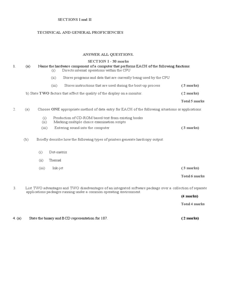 Section 1 and Two | PDF | Internet | Programming