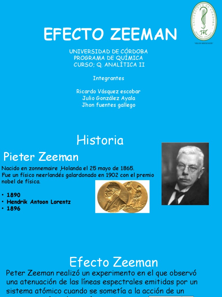 Efecto Zeeman Analitica | PDF