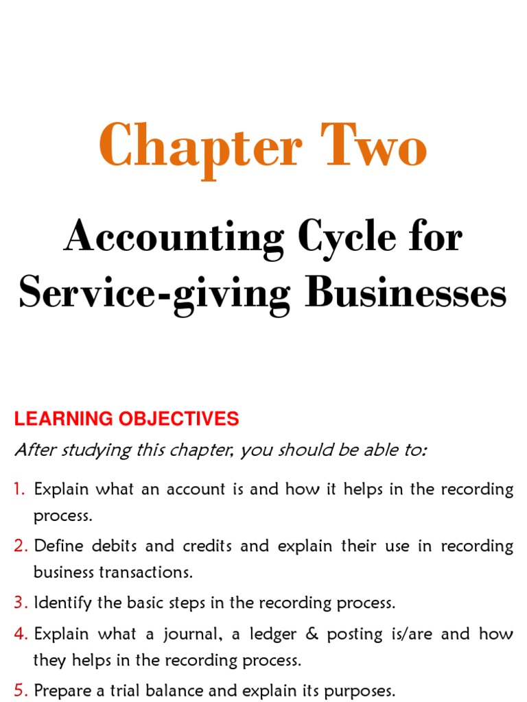 Chapter 2, Fundamentals of Accounting I | PDF | Debits And Credits ...