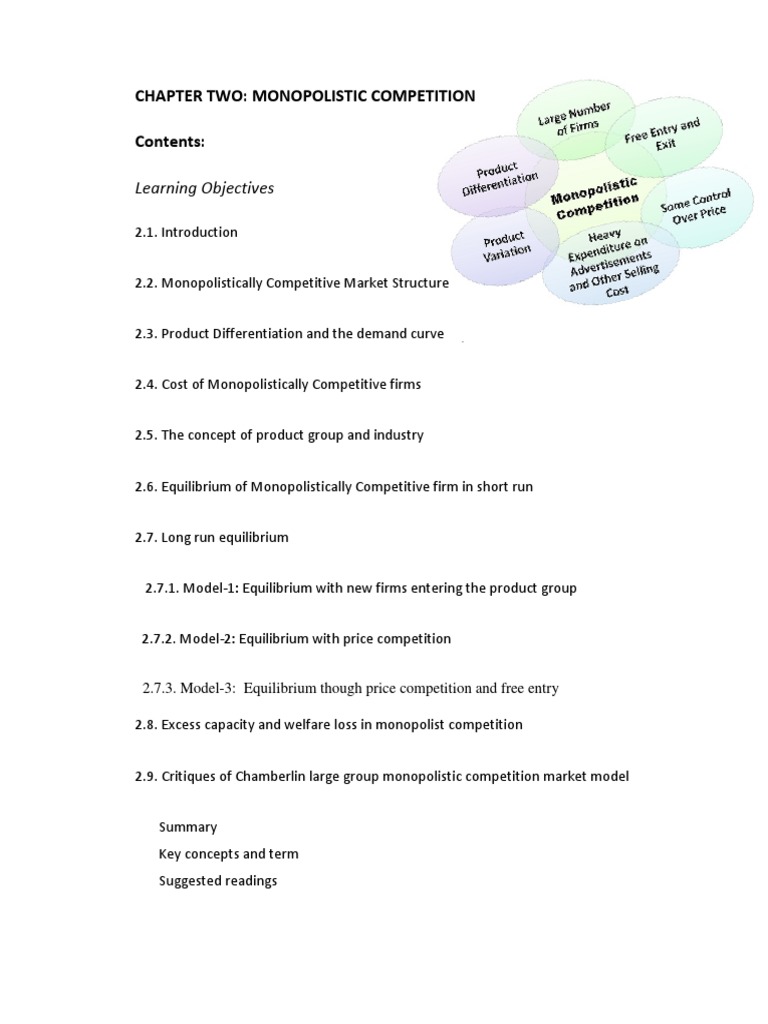Microeconomics-II - Ch-2-Monopolistic Competition-1 | PDF | Monopoly ...