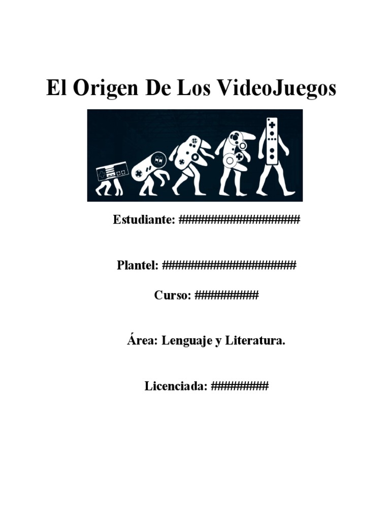 Origen de Los VideoJuegos. | PDF | Videojuegos | Nintendo