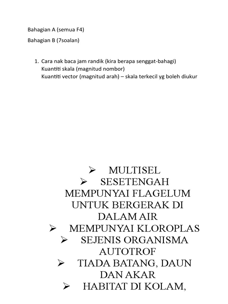 Bahagian A | PDF