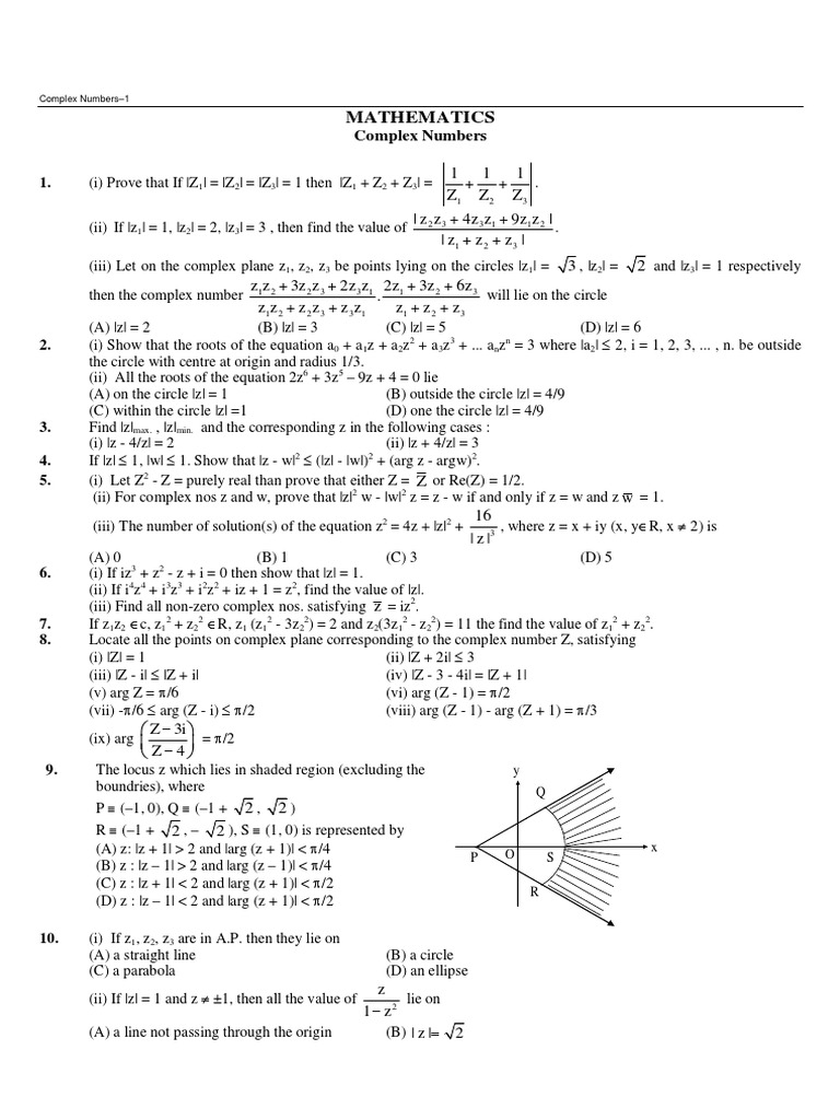 Complex Number | PDF | Triangle | Complex Number