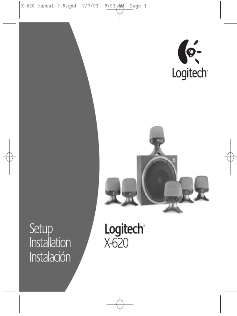 User Manual Logitech x620 | PDF | Electrical Connector | Loudspeaker