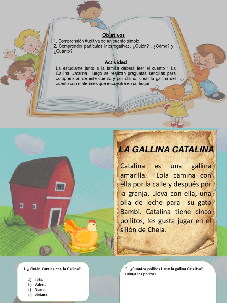 Actividades con la Gallina Catalina | PDF | Arte | Novela negra ...