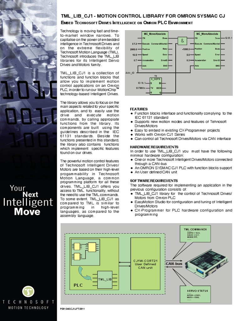 TML Lib CJ1 Motion Control Library For o | PDF | Library (Computing) | Software Development