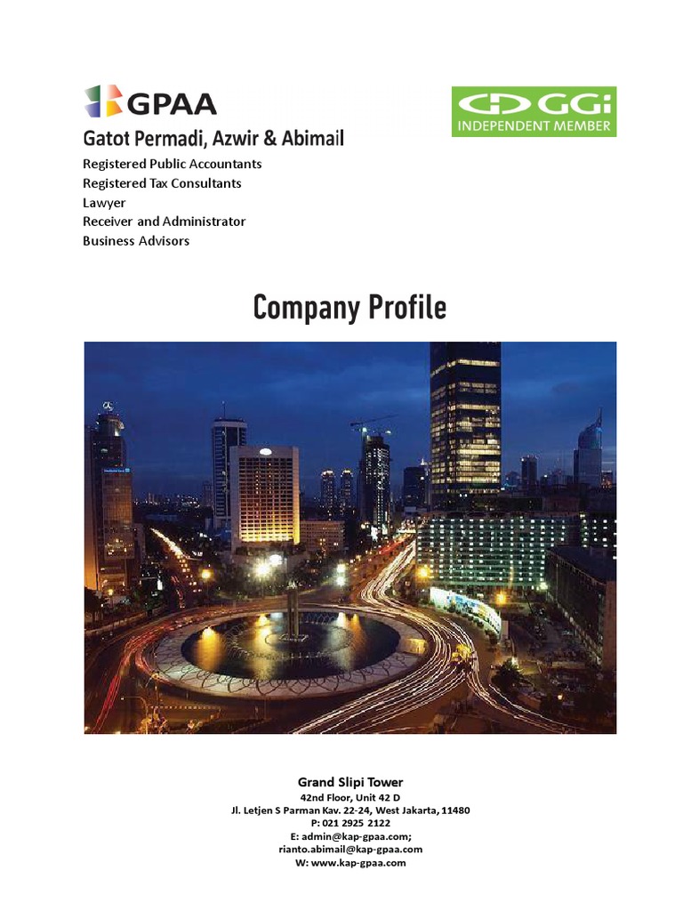 Company Profile GPAA - GGI Partner | PDF