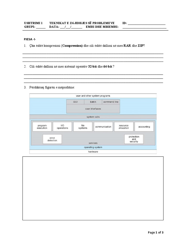 Ushtrimi 1 | PDF | Command Line Interface | Computer File